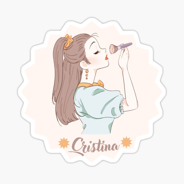 "Cristina Name sticker , girl , " Sticker for Sale by SOFY5STARS ...