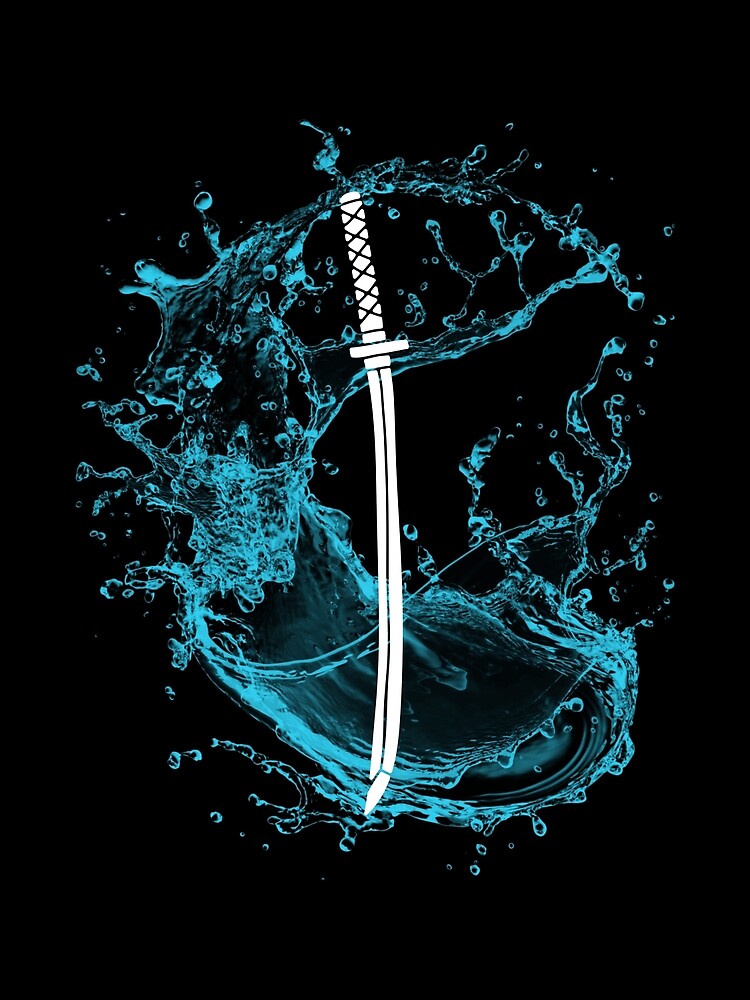 "Demon Slayer inspired Water Breathing" Poster for Sale by ...