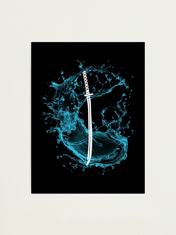 "Demon Slayer inspired Water Breathing" Photographic Print for Sale by ...