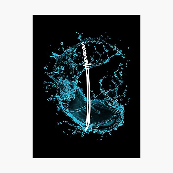 "Demon Slayer inspired Water Breathing" Photographic Print for Sale by ...