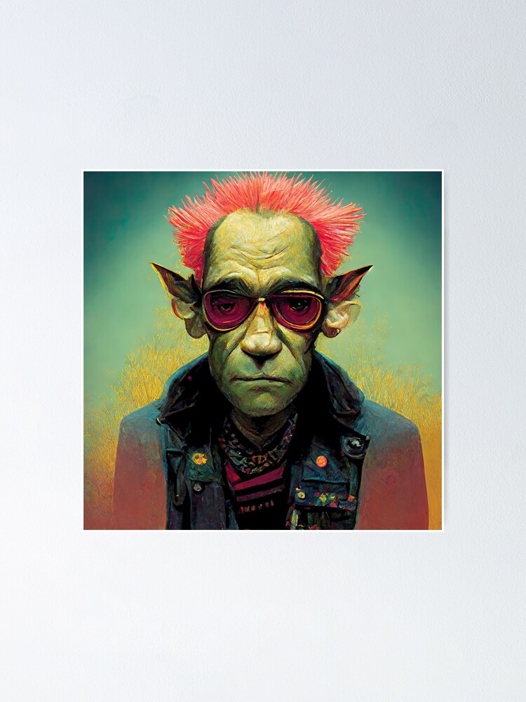 "70s Punk Goblin" Poster for Sale by EightyGee | Redbubble
