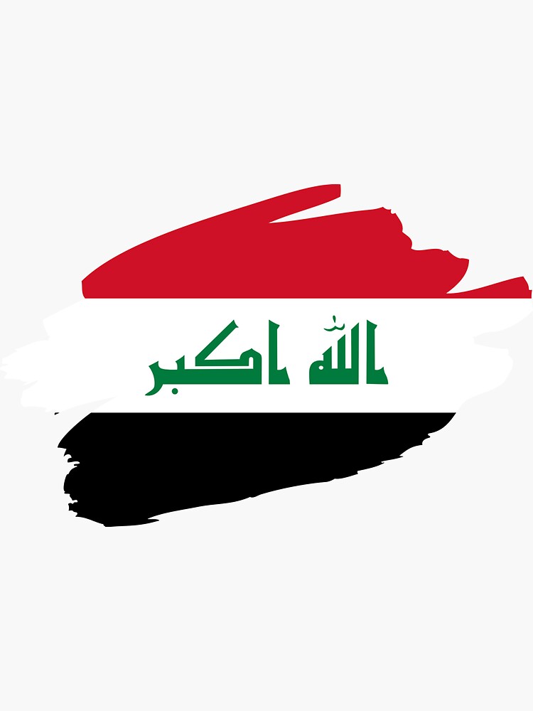 "Iraq flag - Iraqi flag" Sticker for Sale by Iloveflags | Redbubble