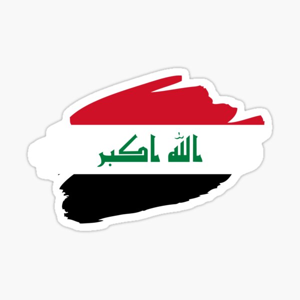 "Iraq flag - Iraqi flag" Sticker for Sale by Iloveflags | Redbubble