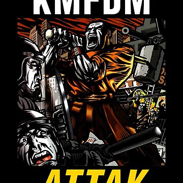 "KMFDM ATTAK" Poster for Sale by Nadeera Scarlett | Redbubble