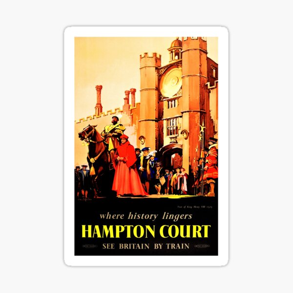 "Hampton Court London Travel Poster" Sticker for Sale by LoveOfTravel ...