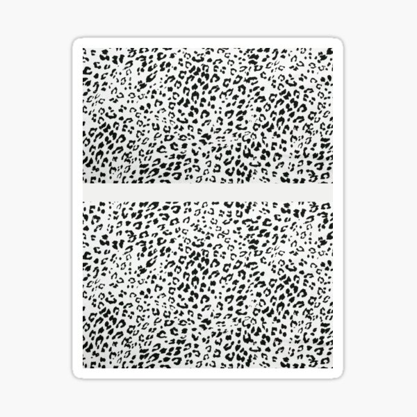 "Black & White Cheetah Design Pattern" Sticker for Sale by ...