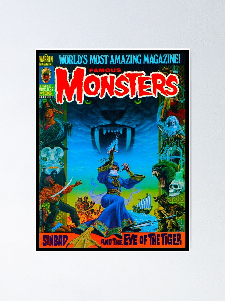 "YEP, ANOTHER GREAT VINTAGE FAMOUS MONSTERS MAGAZINE COVER! " Poster ...