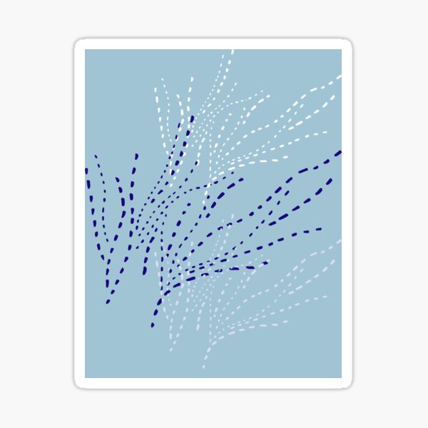 "Modern Light Blue & White Design Pattern" Sticker for Sale by ...