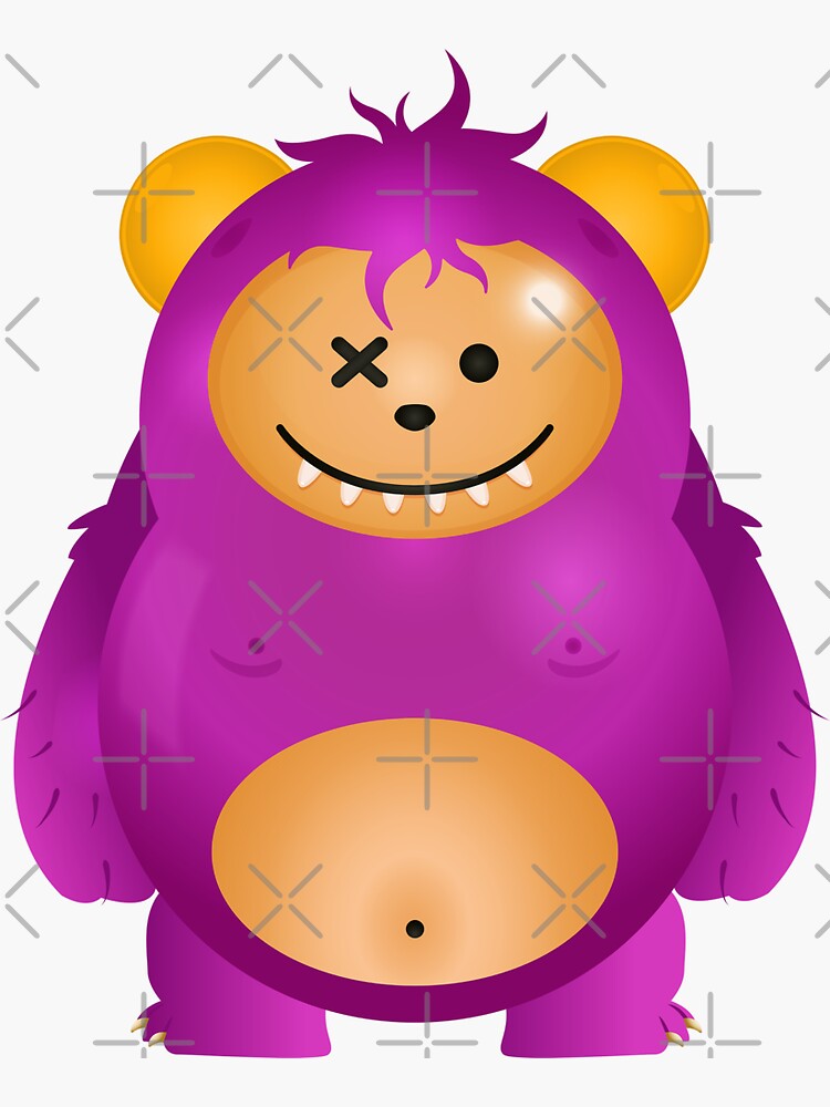 "Cute Creature Chibi Monster Classic Monster" Sticker for Sale by ...