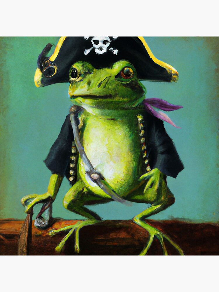 "Pirate Frog" Poster for Sale by Zestpond | Redbubble