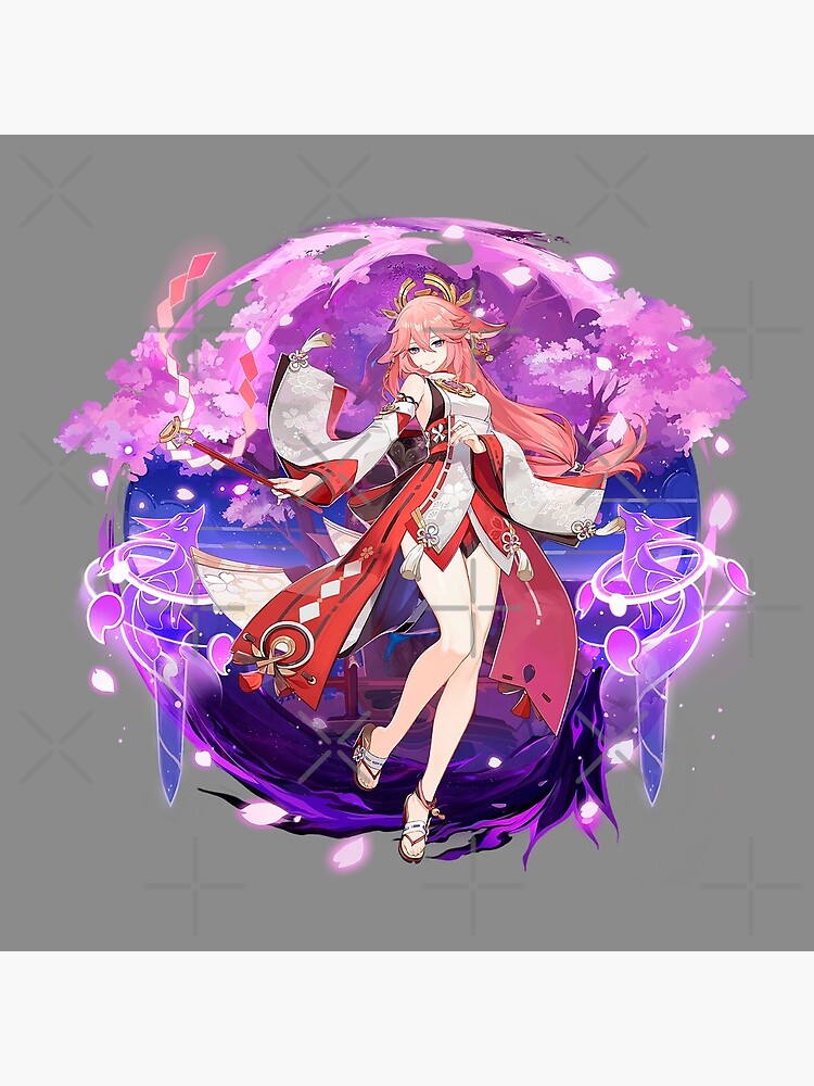 Poster « Genshin Impact - Souhait de personnage officiel de Yae Miko - Gacha Splash Art », par ...