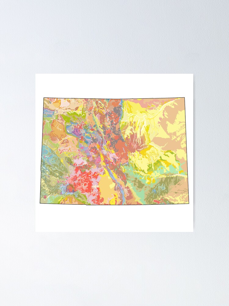 "Geologic Map of Colorado" Poster for Sale by SABriggs | Redbubble