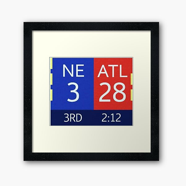 "The Falcons 28-3 Lead" Framed Art Print for Sale by JKWArtwork | Redbubble