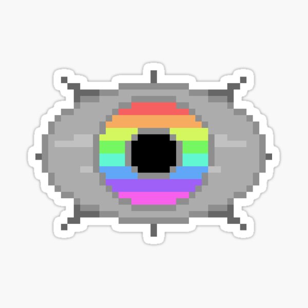 "Eye Pixel Art" Sticker for Sale by Gomekip | Redbubble