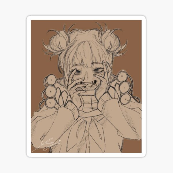 "Himiko Toga MHA" Sticker for Sale by Xaziii | Redbubble