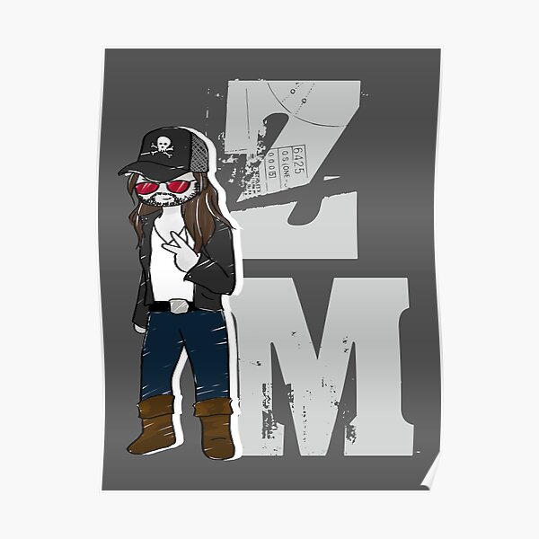 "Zach McGowan - ZM - White" Poster by NonsuchTheFirst | Redbubble