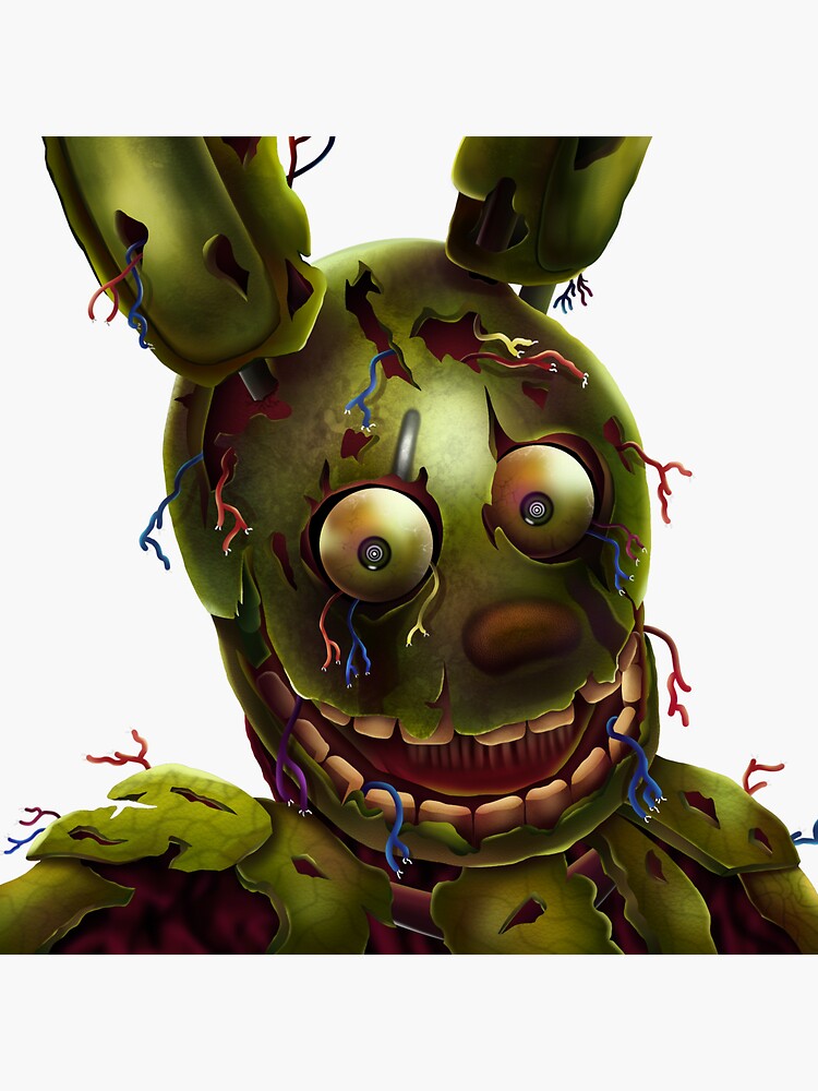 "Springtrap" Sticker for Sale by easyskweezyshop | Redbubble