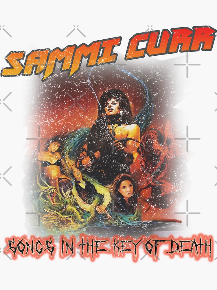 "Distressed Sammi Curr - Songs In The Key Of Death" Sticker for Sale by ...