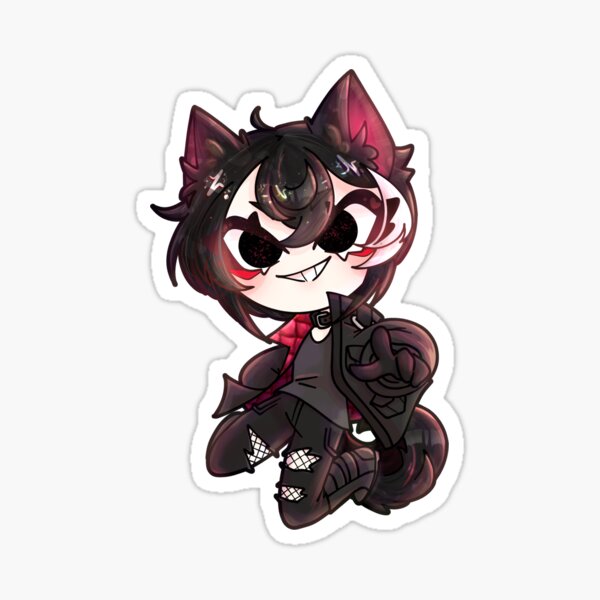 "wren || cat boy" Sticker for Sale by tuxibirdie | Redbubble