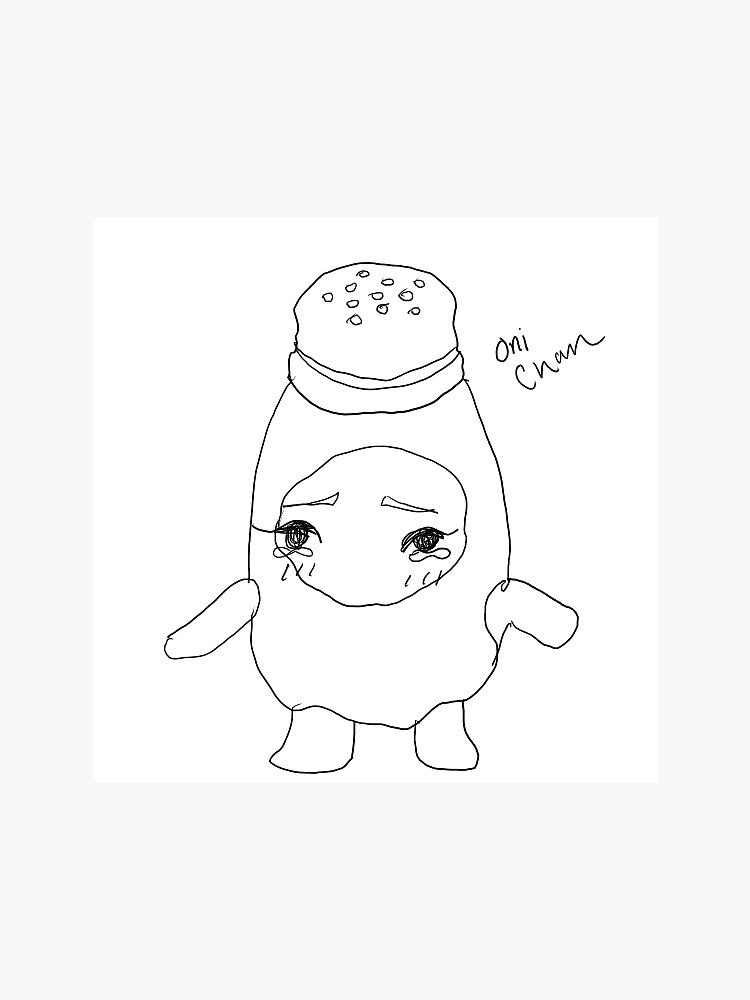 "crying salt shaker" Sticker for Sale by art-by-jaz- | Redbubble