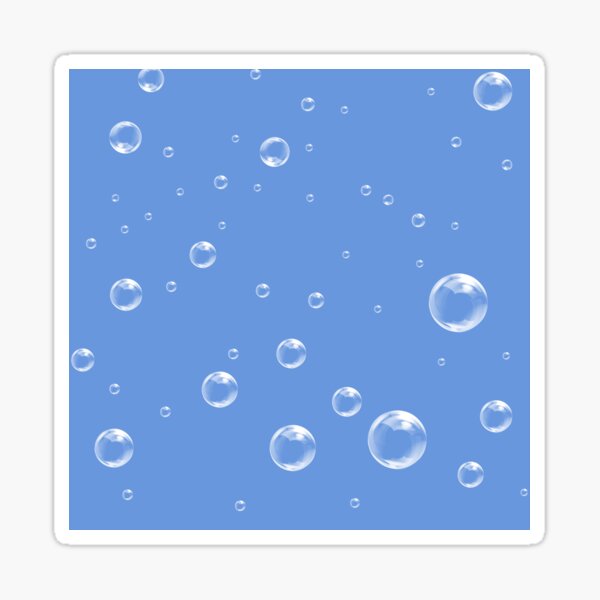 "Pastel Bubbles - Blue" Sticker for Sale by mcaussieb | Redbubble
