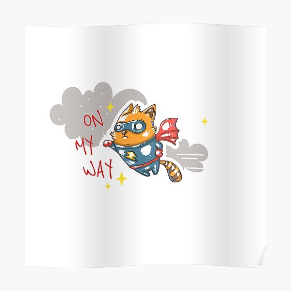 "funny cat" Poster for Sale by zuzta | Redbubble