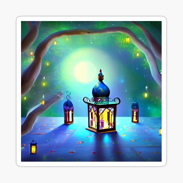"Ramadan Lanterns" Sticker for Sale by AlemaArtzz | Redbubble