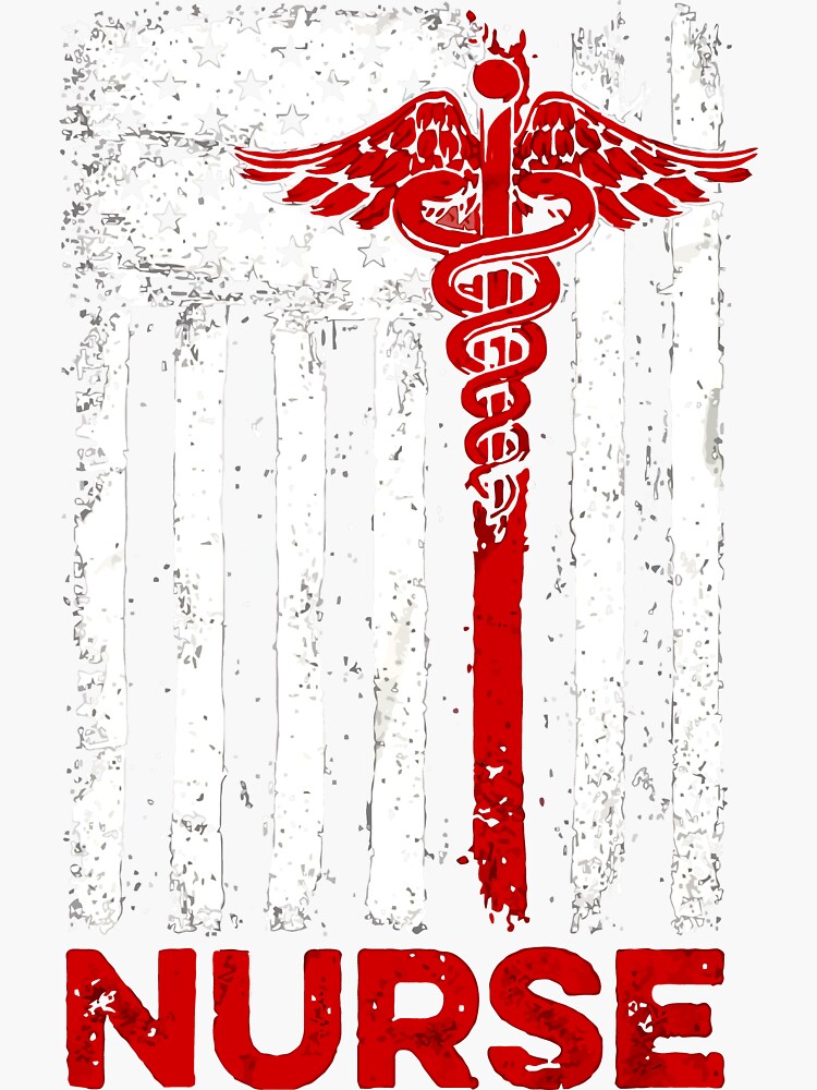 "Gift For Nurse The Official Nurse Flag Nurse" Sticker for Sale by ...