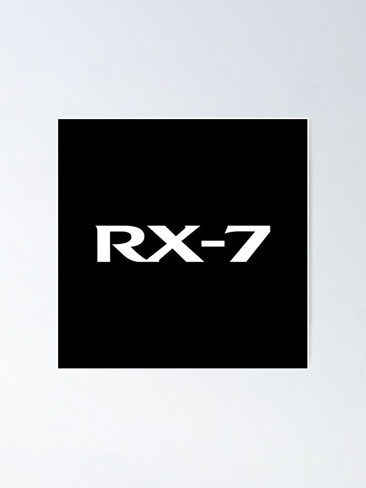 "Rx-7 Logo" Poster for Sale by gjerapah | Redbubble