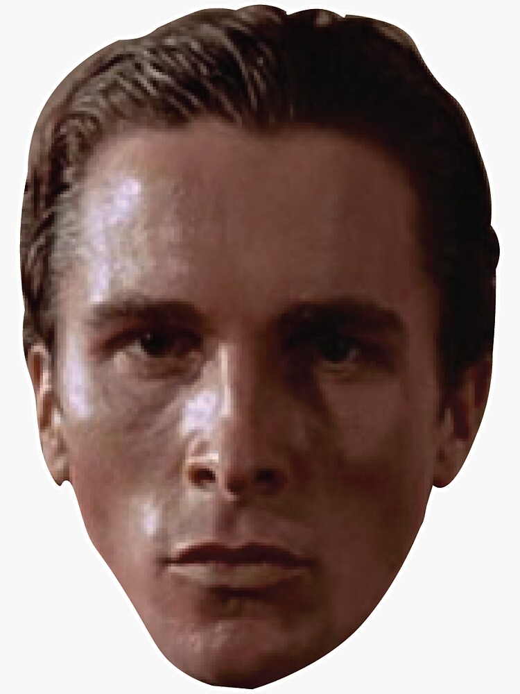 "American Psycho Stare" Sticker for Sale by Snakey111 | Redbubble