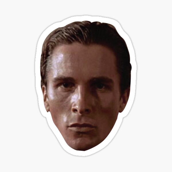 "American Psycho Stare" Sticker for Sale by Snakey111 | Redbubble
