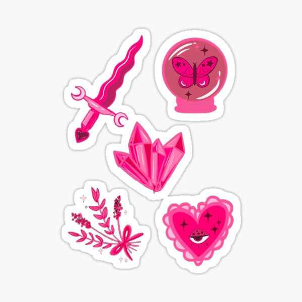 "Pink collage pack" Sticker for Sale by hgrasel | Redbubble