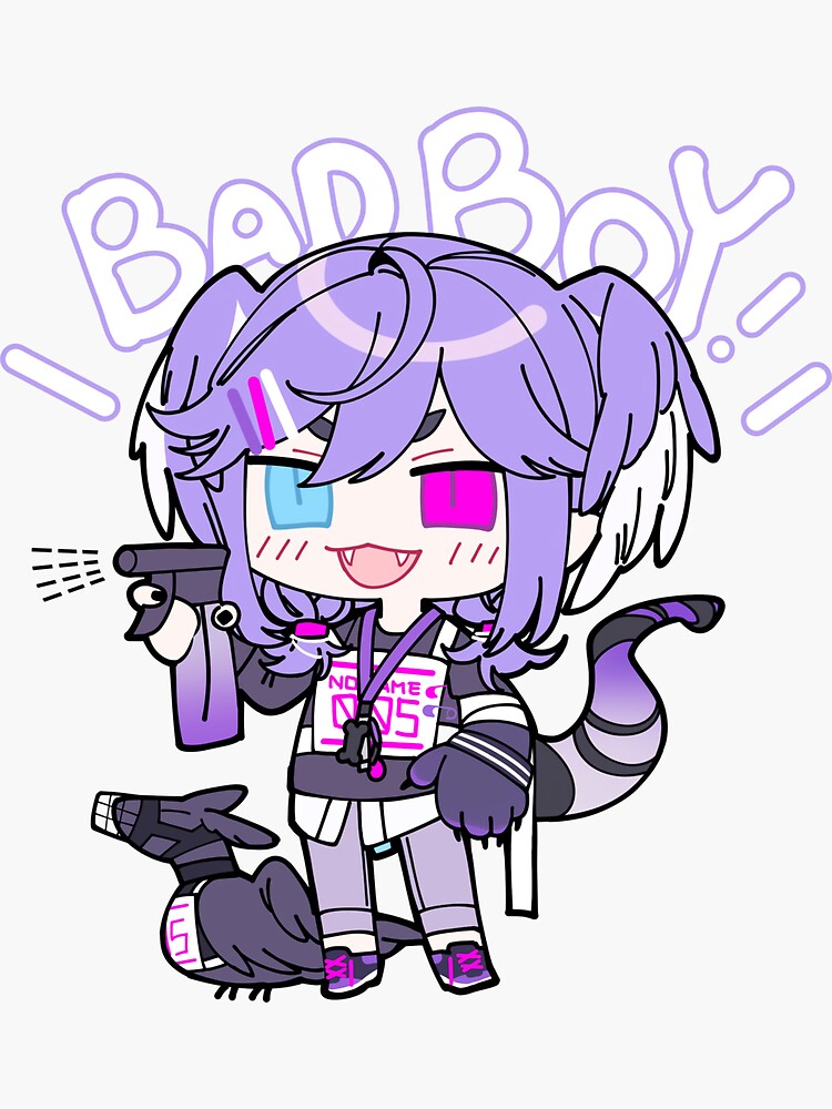 "Selen Tatsuki BAD BOY - OBSYDIA Nijisanji EN" Sticker for Sale by ...