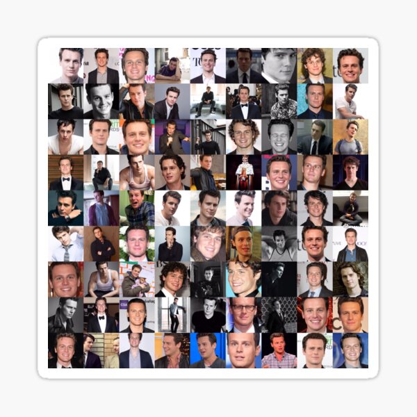 "Jonathan Groff Collage - Many Items Available" Sticker for Sale by ...