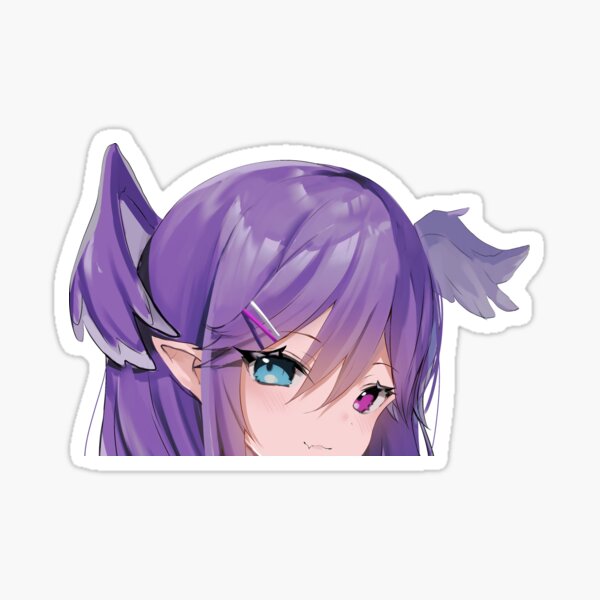 "Selen Tatsuki Peeker - OBSYDIA Nijisanji EN" Sticker for Sale by ...