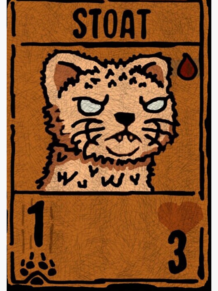 "Stoat Poster " Sticker for Sale by fransiscojordha | Redbubble