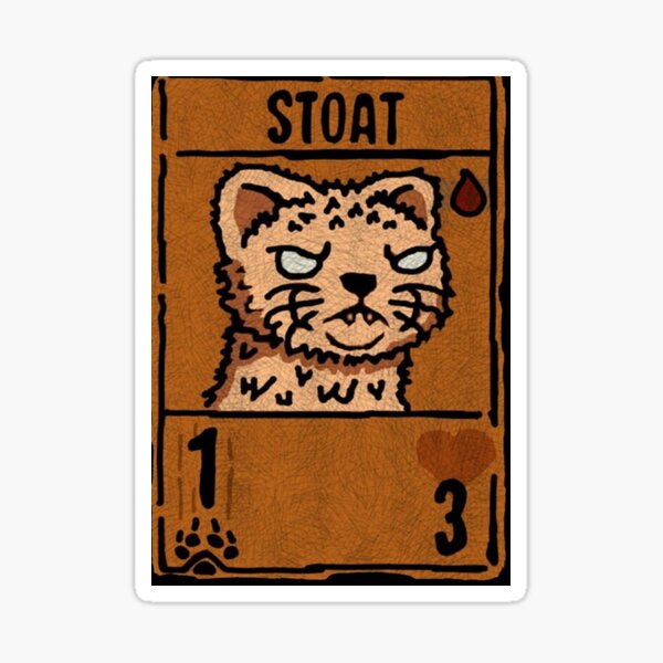 "Stoat Poster " Sticker for Sale by fransiscojordha | Redbubble