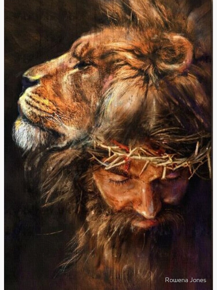 "Jesus And the Lion" Greeting Card for Sale by Rowena Jones | Redbubble