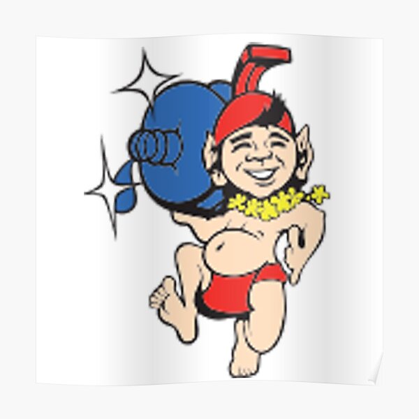 "Menehune Water Elf" Poster by DankSpaghetti | Redbubble