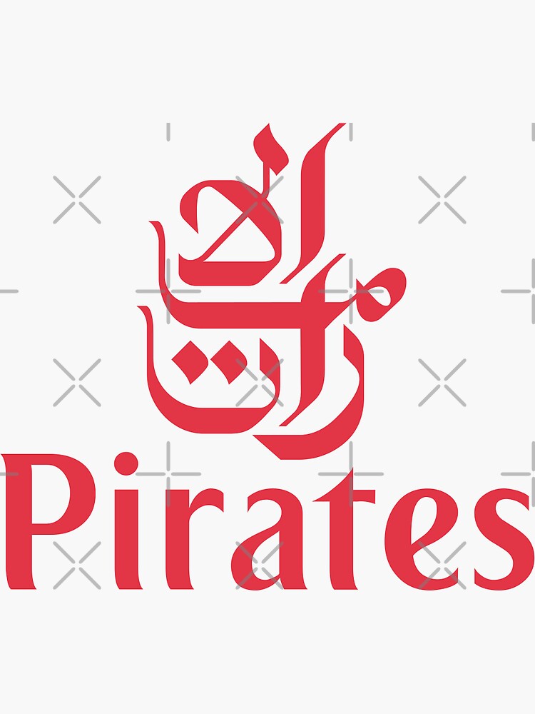"Pirates airline - Funny Sbubby" Sticker for Sale by OuterUniverse ...