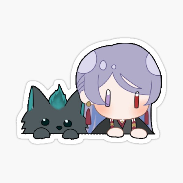 "Nijisanji Genzuki Tojiro and Ma-chan" Sticker for Sale by lumimins ...