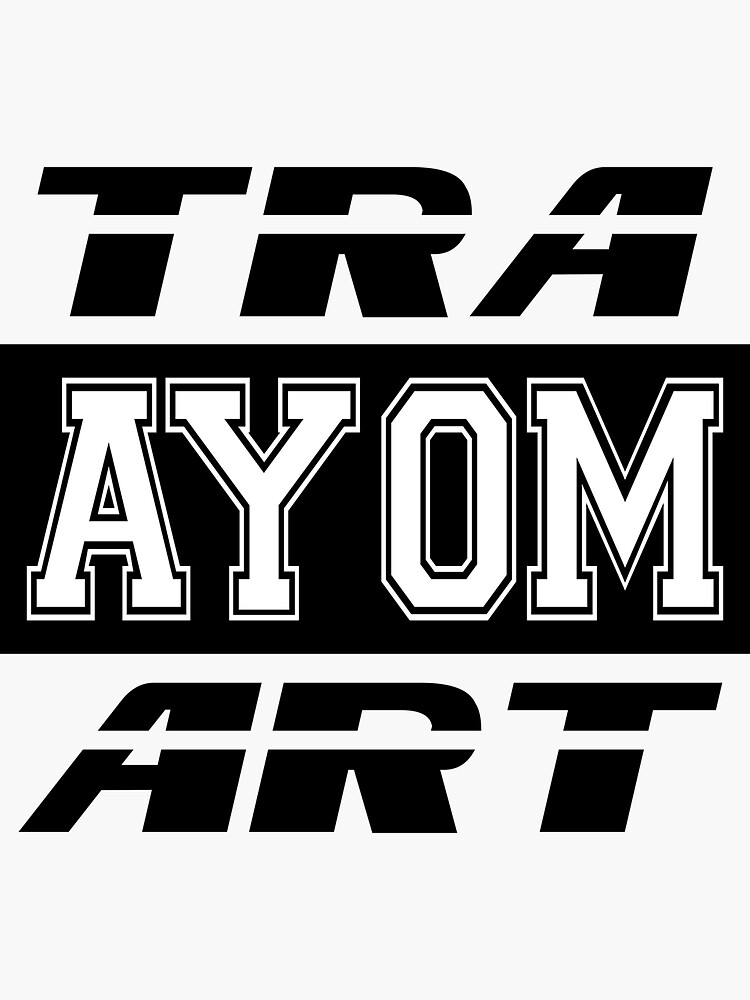 "AYOM ART STORE DESIGN AYOM ART STORE DESIGN" Sticker for Sale by ...