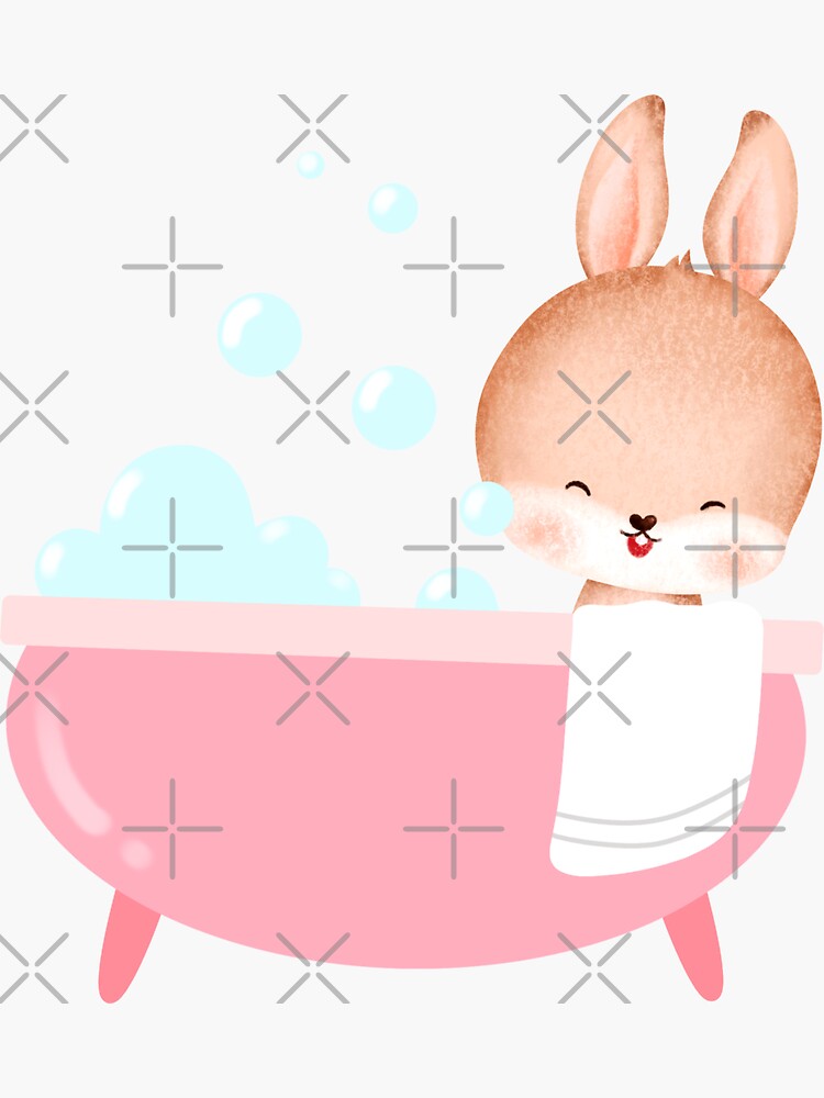 "Kawali Cute Bunny Cartoon" Sticker for Sale by PerfectBlend | Redbubble