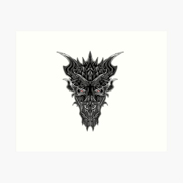 Alduin Head Drawing