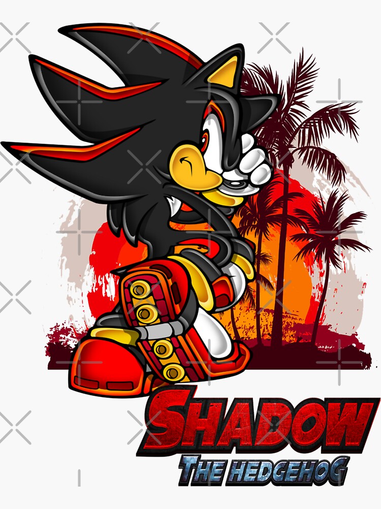 "Shadow The Hedgehog " Sticker for Sale by PlayTimeUp | Redbubble