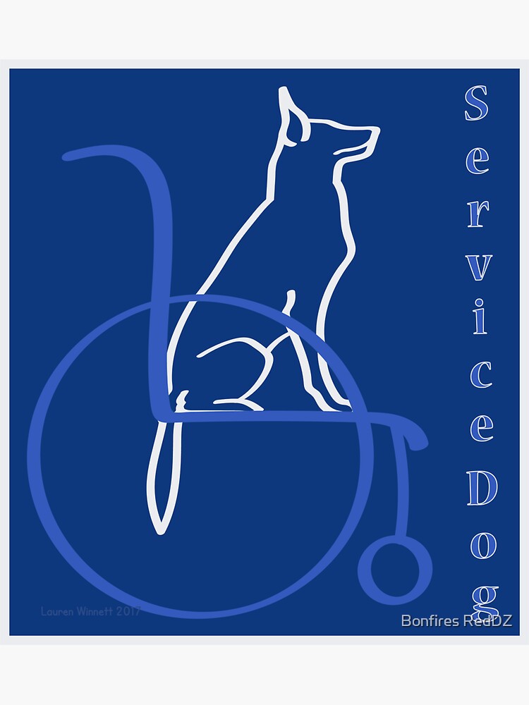 "Service Dog" Sticker for Sale by WildLore | Redbubble