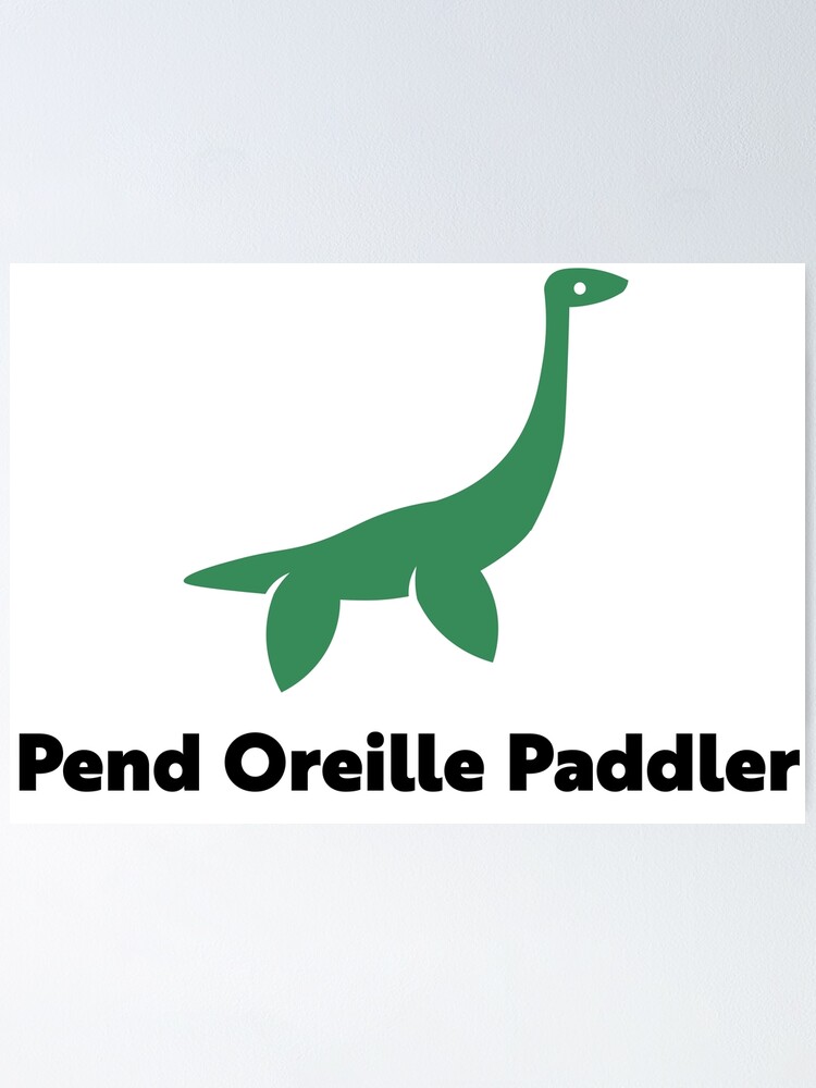 "Pend Oreille Paddler (Labeled)" Poster for Sale by kind-fish | Redbubble