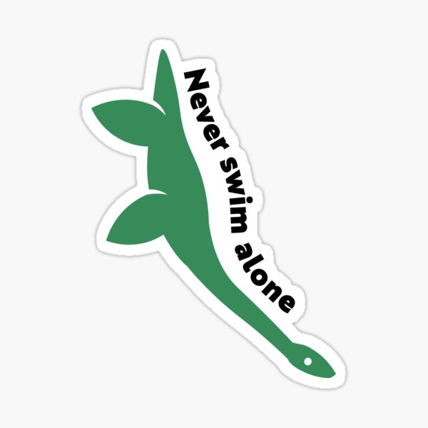 "Pend Oreille Paddler (Labeled) - Never Swim Alone" Sticker for Sale by ...