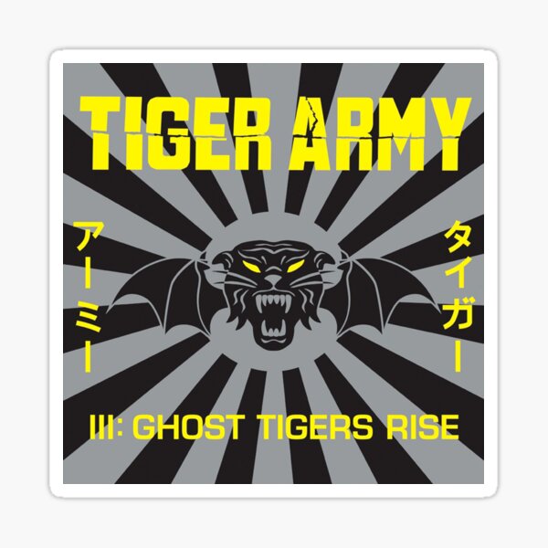 "Tiger Army iii ghost tigers rise" Sticker for Sale by WorkuGer54 ...