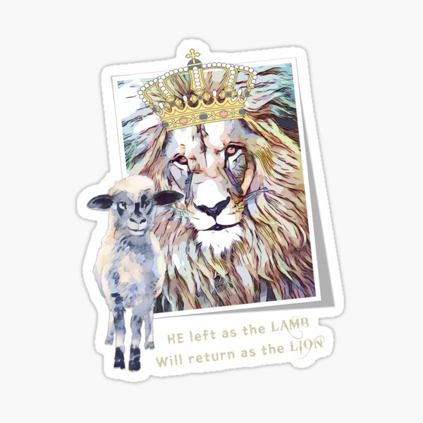 "Watercolor - Left as the Lamb - Return as the Lion - Yahusha (Jesus ...